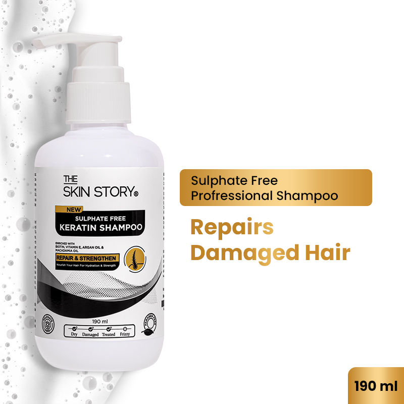 Buy The Skin Story Sulphate Free Keratin Smooth Shampoo For Coloured ...