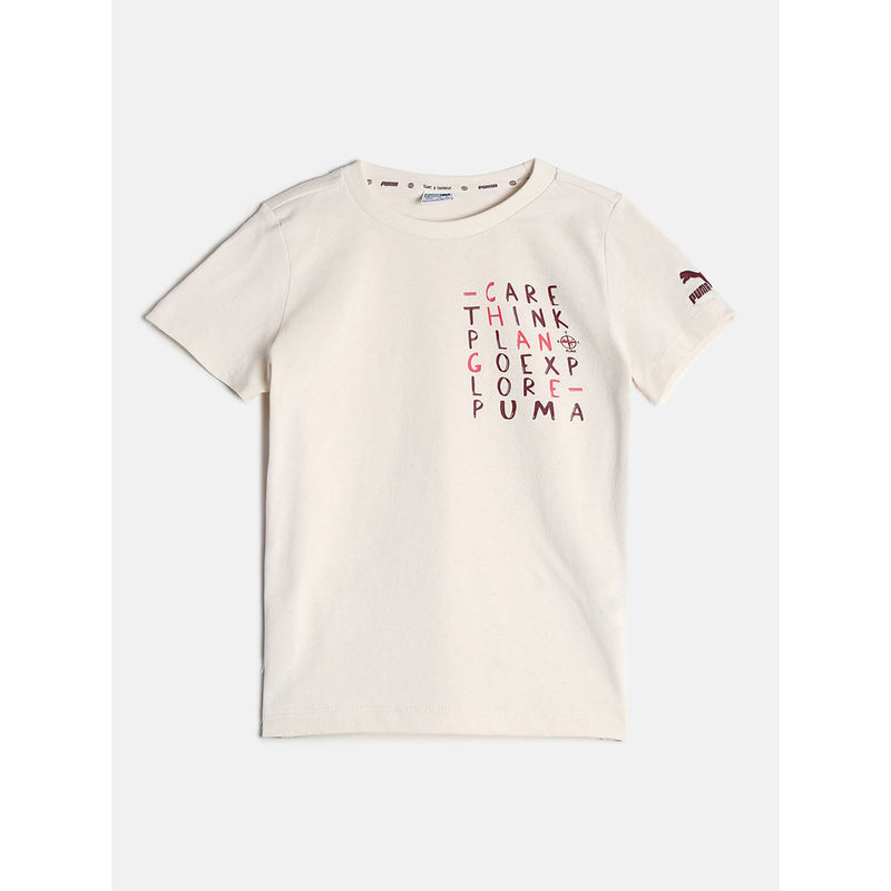 Puma T4c Boy's Cream Casual T-shirt: Buy Puma T4c Boy's Cream Casual T ...