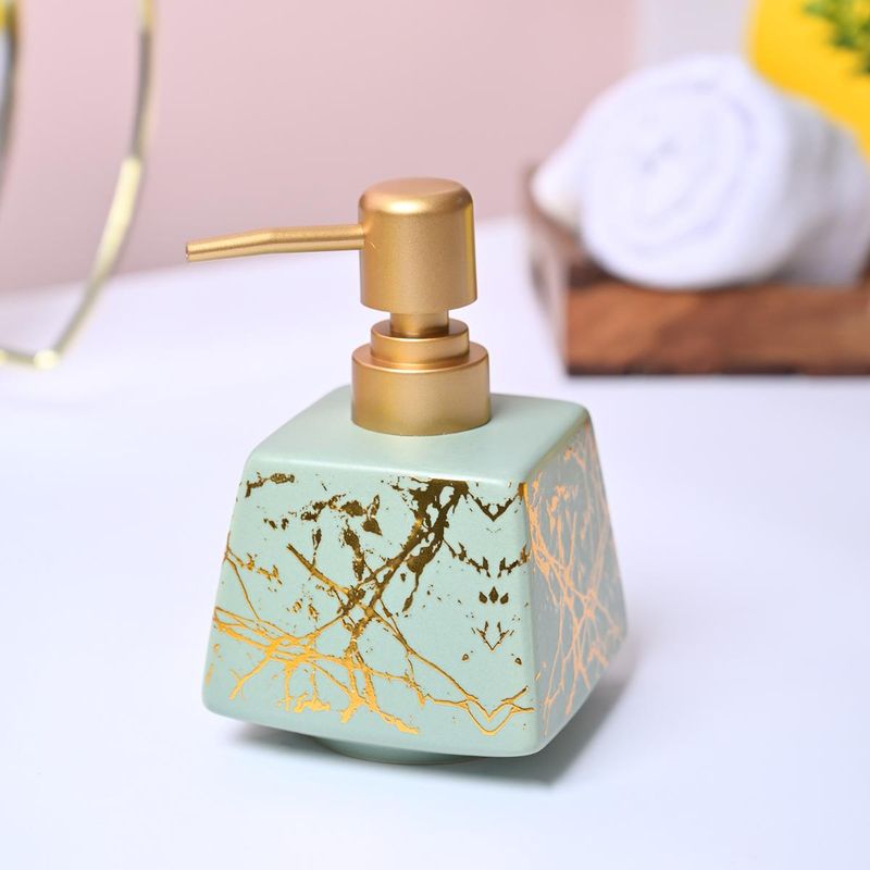 Buy Voncasa Ceramic Cyan Soap Dispenser Online