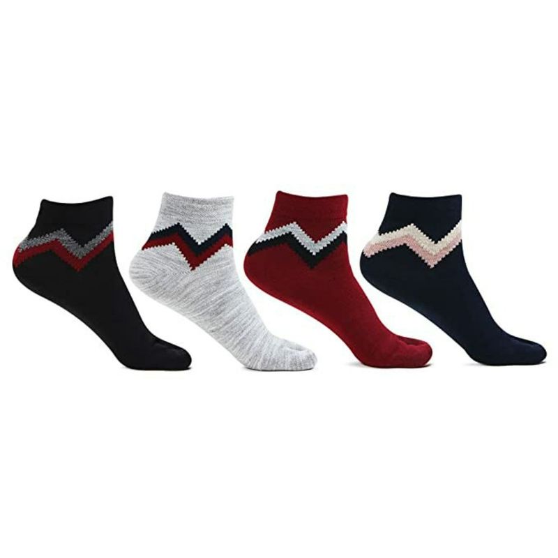 Buy Bonjour Womens Designer Woolen Thumb Socks - Pack Of 4 Online