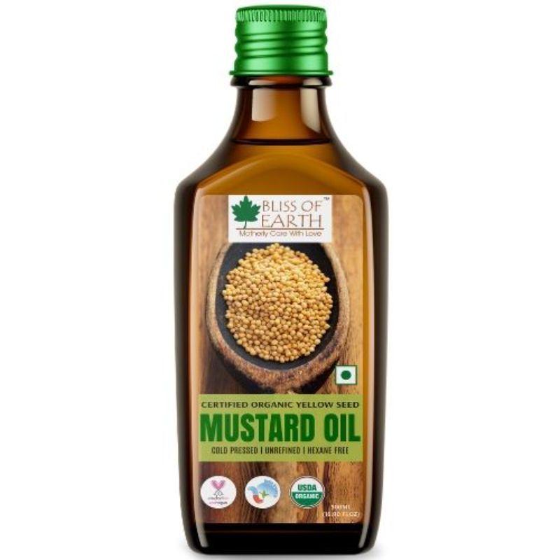 Bliss Of Earth Certified Organic Yellow Mustard Oil Buy Bliss Of Earth