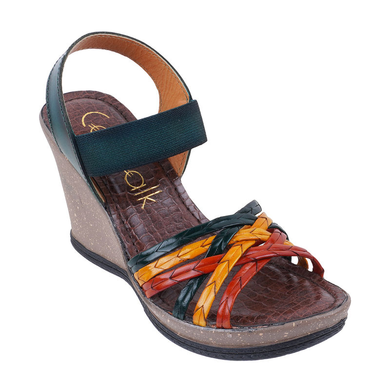 Buy Catwalk Women Round Toe Multi-Color Wedges Online
