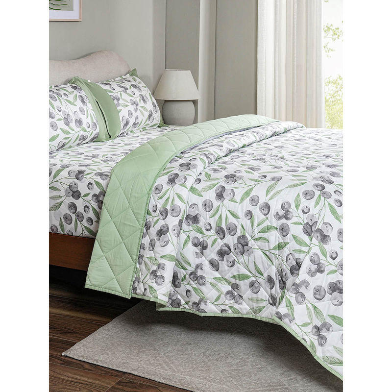 Buy Maspar Green 115 Gsm Cotton Quilt (Single) Online