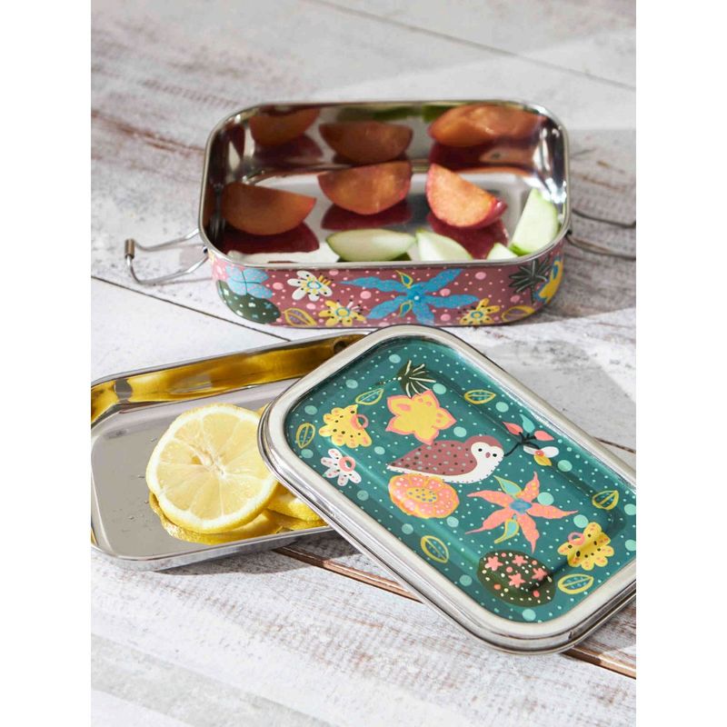 Chumbak Peranaken Tales, Batik Flat Lunch Box-Green|SingaporeInspired ...
