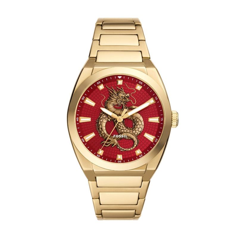 Buy Fossil Men Everett Red Dial Analog Watch - FS6037 (M) Online