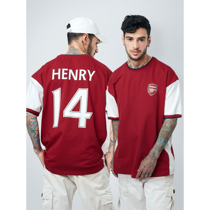 Buy The Souled Store Arsenal FC Henry Oversized T-Shirt for Men Online