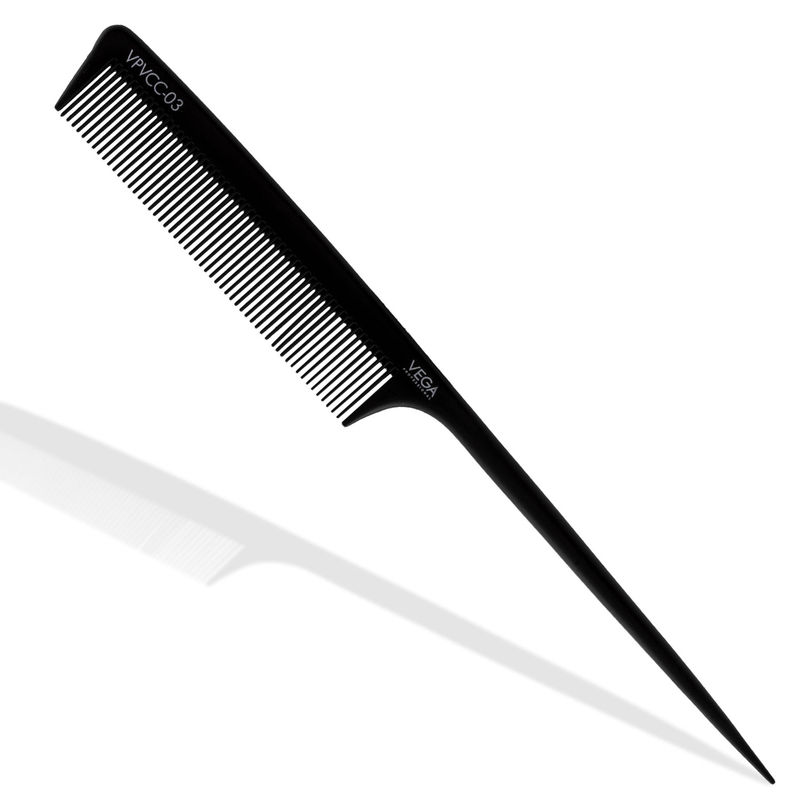 Buy Vega Professional Tail Comb - Black Line Online