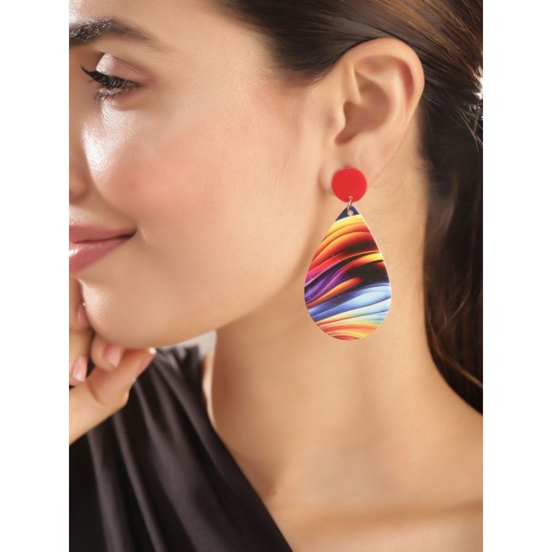 Buy Priyaasi Multi-Color Drop Earrings Online