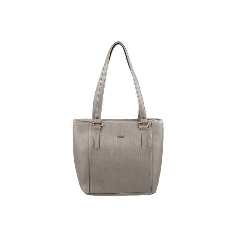 Buy Mochi Textured Light Grey Handbag Online