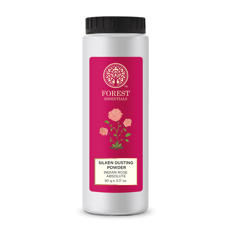 Buy Forest Essentials Silken Dusting Powder Indian Rose - Natural Talc ...