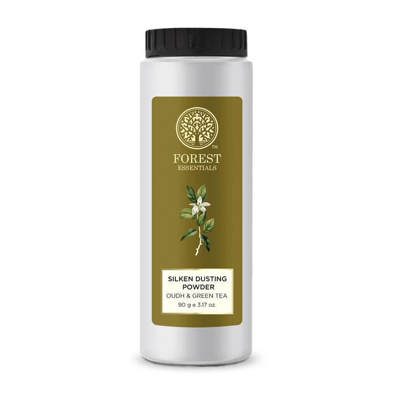 Buy Forest Essentials Silken Dusting Powder Oudh Green Tea - Natural ...