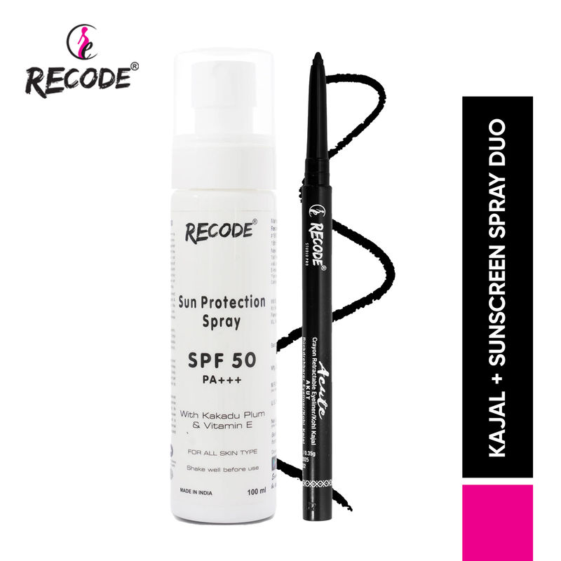Buy Recode Kajal + Sunscreen Spray Duo Online