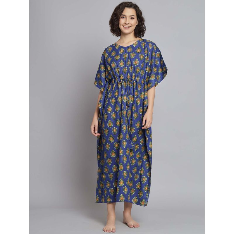 Buy SEPHANI Kaftan Nighty - Blue Online