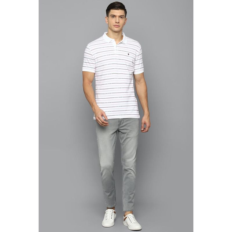 Buy Louis Philippe White T-shirt Online