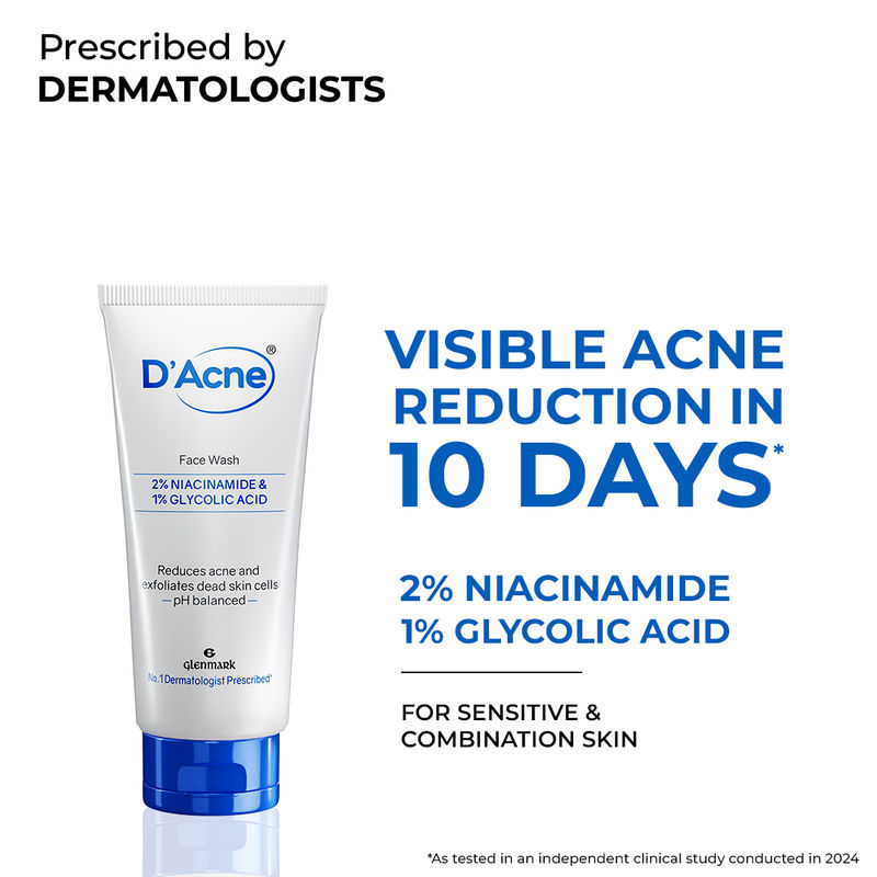 Buy D'Acne Soft Face Wash, Visible Acne Reduction in 10 Days, 2% ...