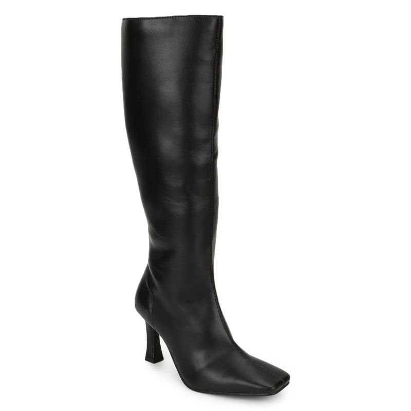 Buy Truffle Collection Black Solid Boots Online
