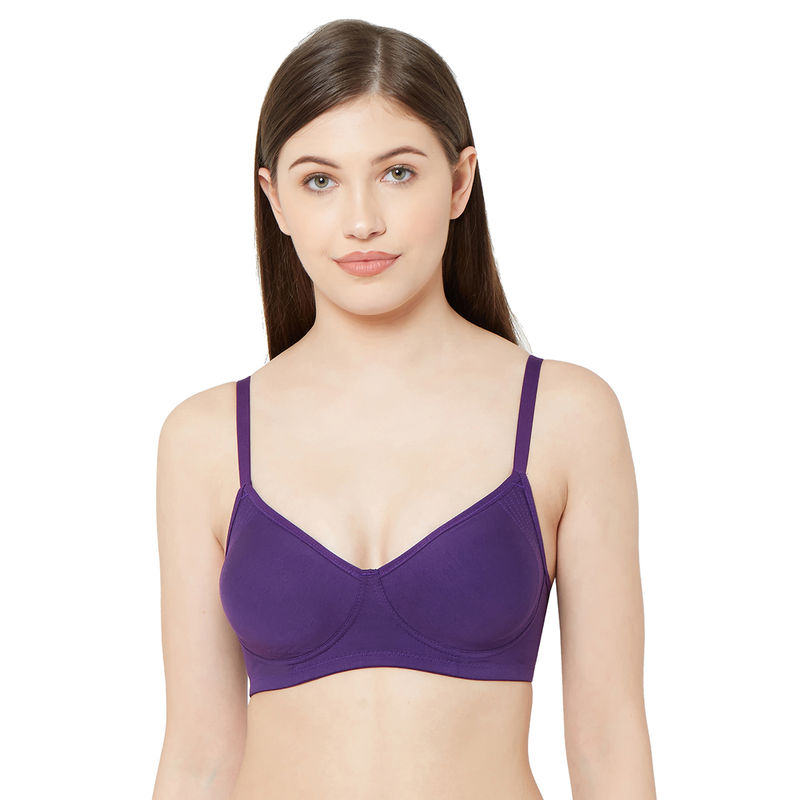 Buy Juliet Women's Non padded Non Wired Side Support bra -SAKHI - Purple Online
