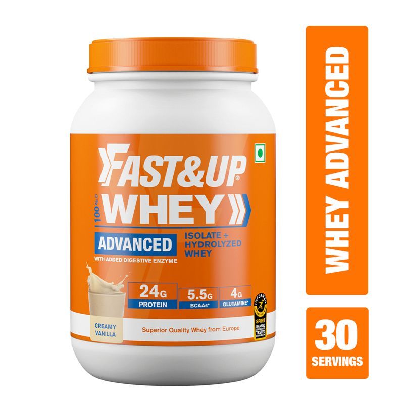 Fast&Up Advanced Whey Protein Isolate - Creamy Vanilla: Buy Fast&Up ...