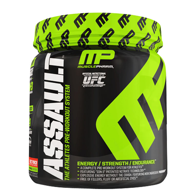 Buy Muscle Pharm Assault Raspberry Lemonade Flavour - 30 Serv Online