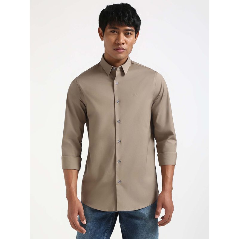 Buy Calvin Klein Green Color Men Shirt Online