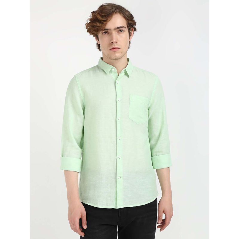 Buy Calvin Klein Green Color Men Shirt Online
