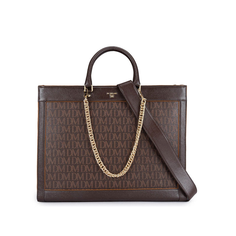 Buy Da Milano Genuine Leather Brown Ladies Bags Online