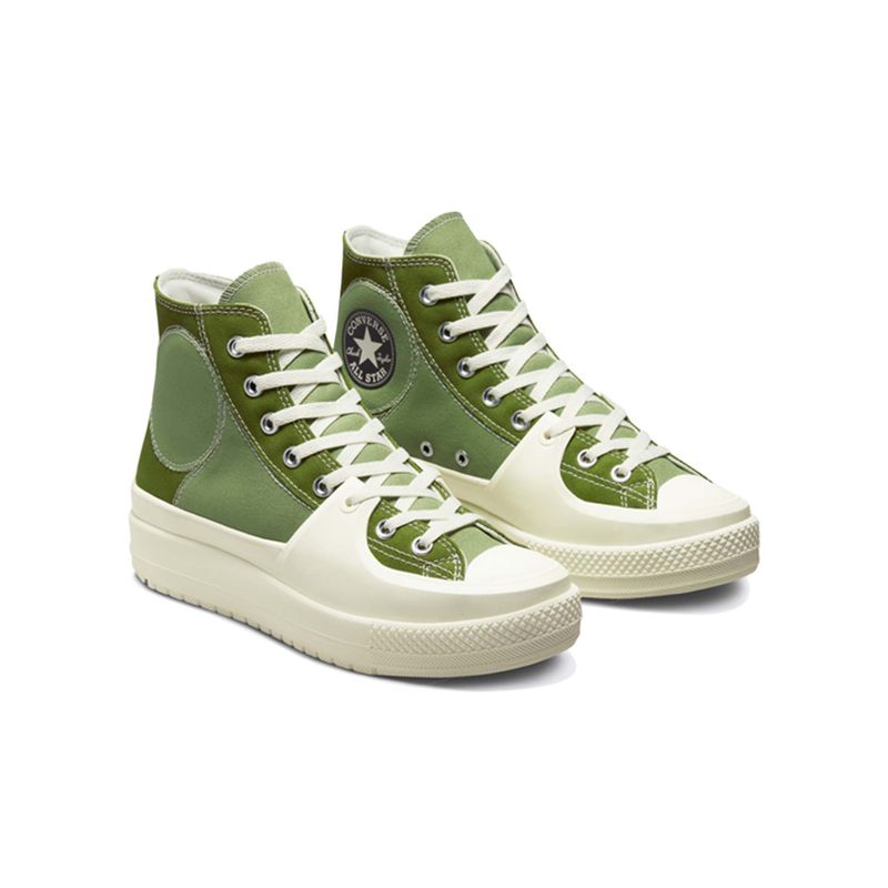 Buy Converse Men Chuck Taylor All Star Construct Colorblock Green Mid ...