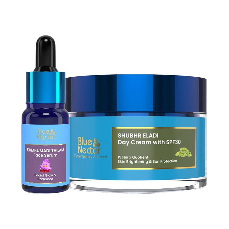 Buy Blue Nectar Kumkumadi Serum + Eladi Day Cream Combo Online