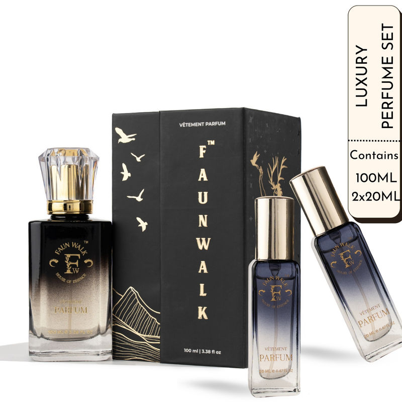 Buy Faunwalk Ambery Smoke Unisex Perfume With 2 Travel Size Mini ...