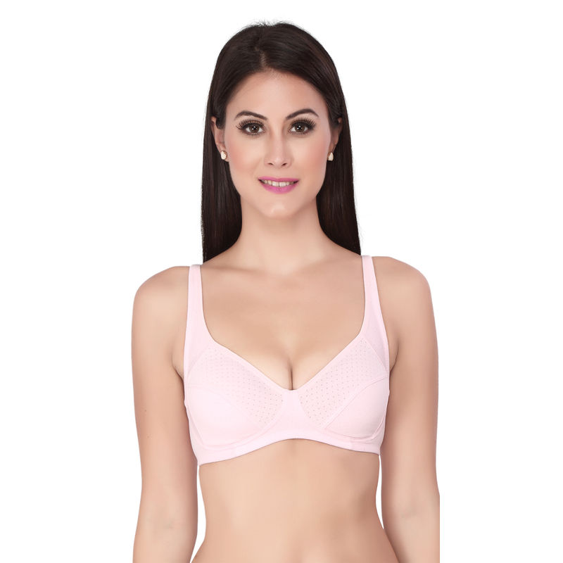 SOIE A Full Coverage All-Day Cotton Bra - Pink (38B): Buy SOIE A Full Coverage All-Day Cotton ...