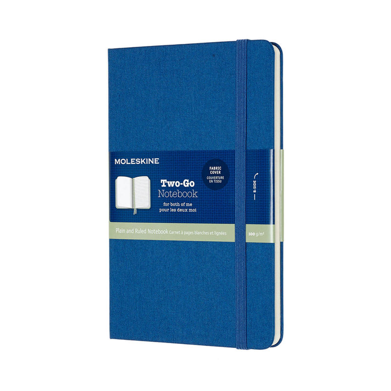 Buy Moleskine Textile Collection Two-Go Notebook Plain & Ruled Hard ...