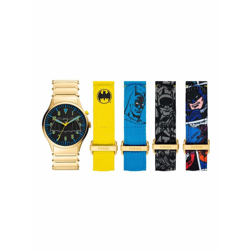 Buy Fossil Batman Heritage Le Gold Watch LE1143SET Online