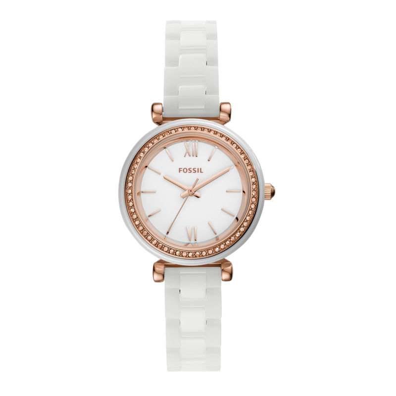 Buy Fossil Women's Carlie Mini White Watch CE1104 Online