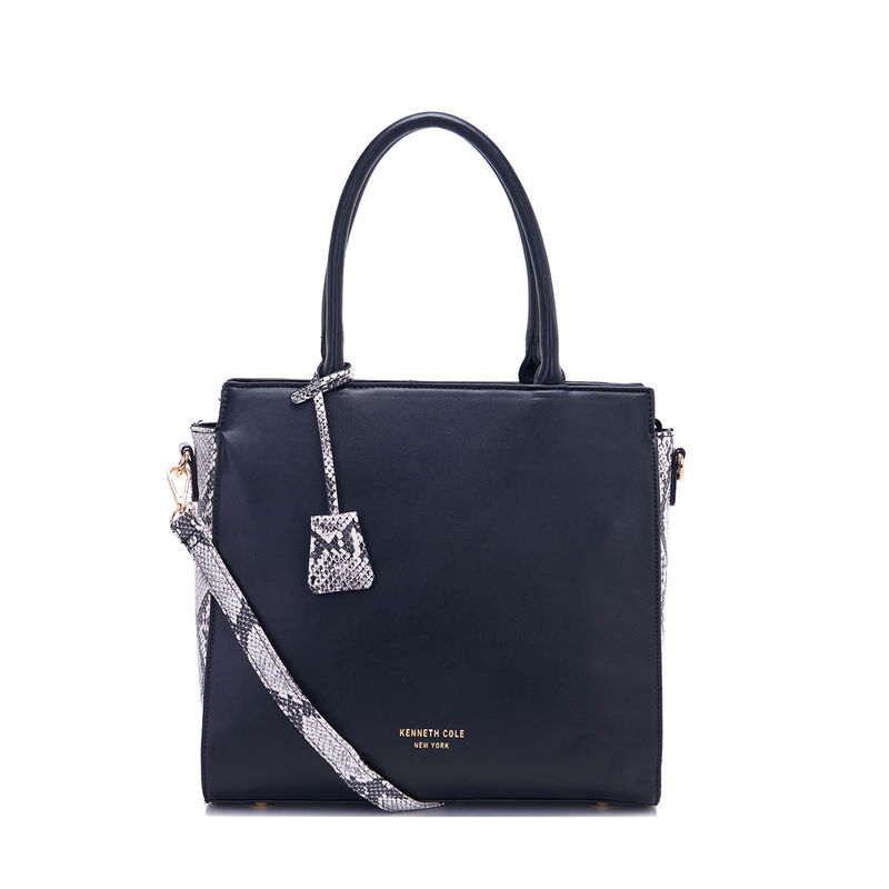Buy Kenneth Cole Womens Tote Bag with Zip - Black Online