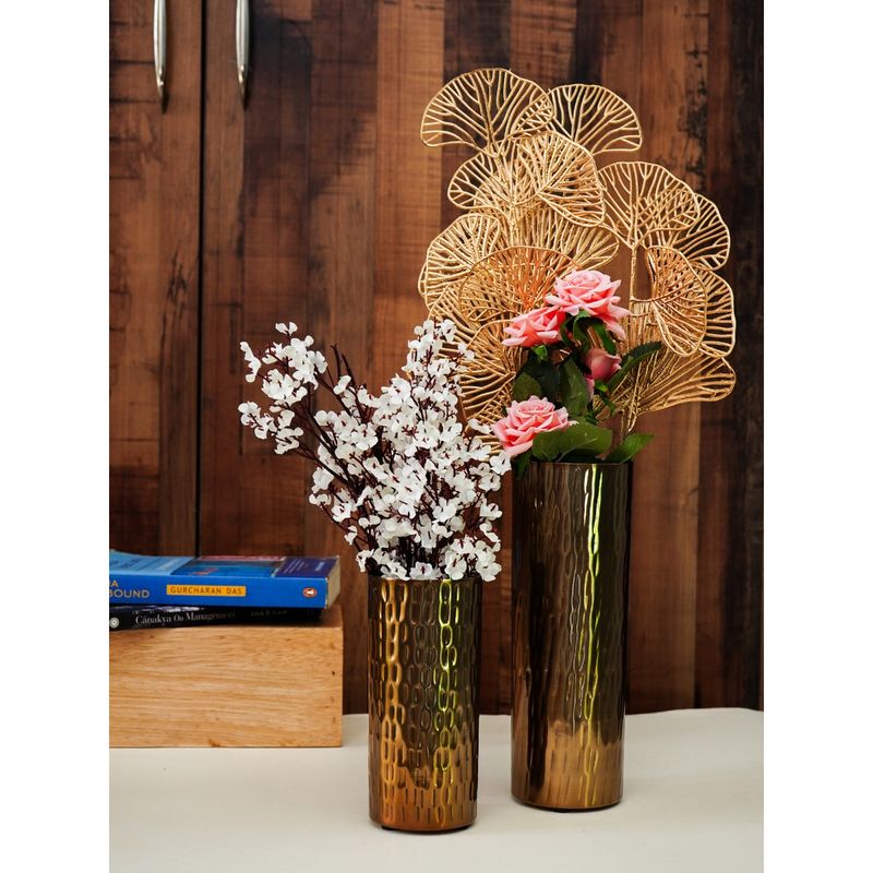 Buy Ekhasa Unbreakable Metallic Gold Flower Vase Online