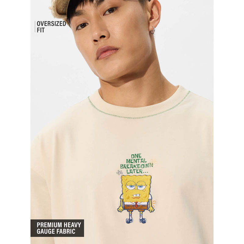 Buy The Souled Store Official SpongeBob Mental Breakdown Men Oversized ...