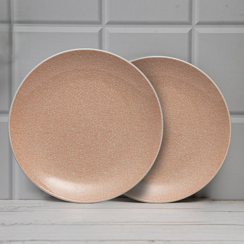 Buy Anko Pink 2 Piece Dinner Plate Set Online