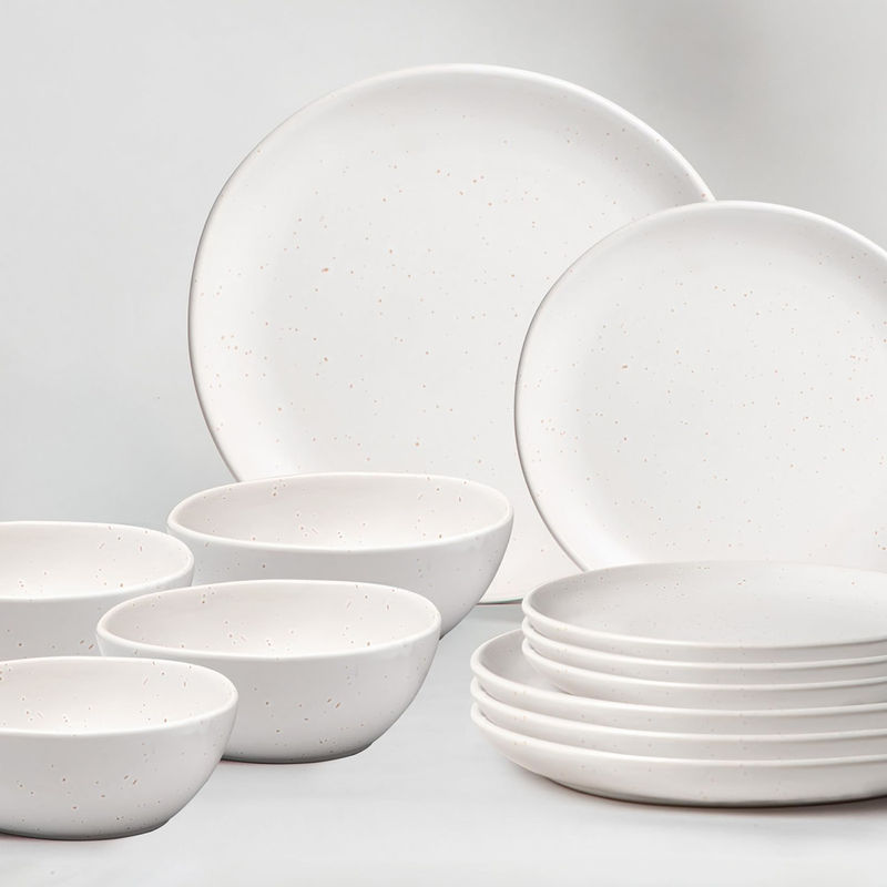 Buy Anko White 4 Bowls and 4 Dinner Plates 4 Side Plates Set Online