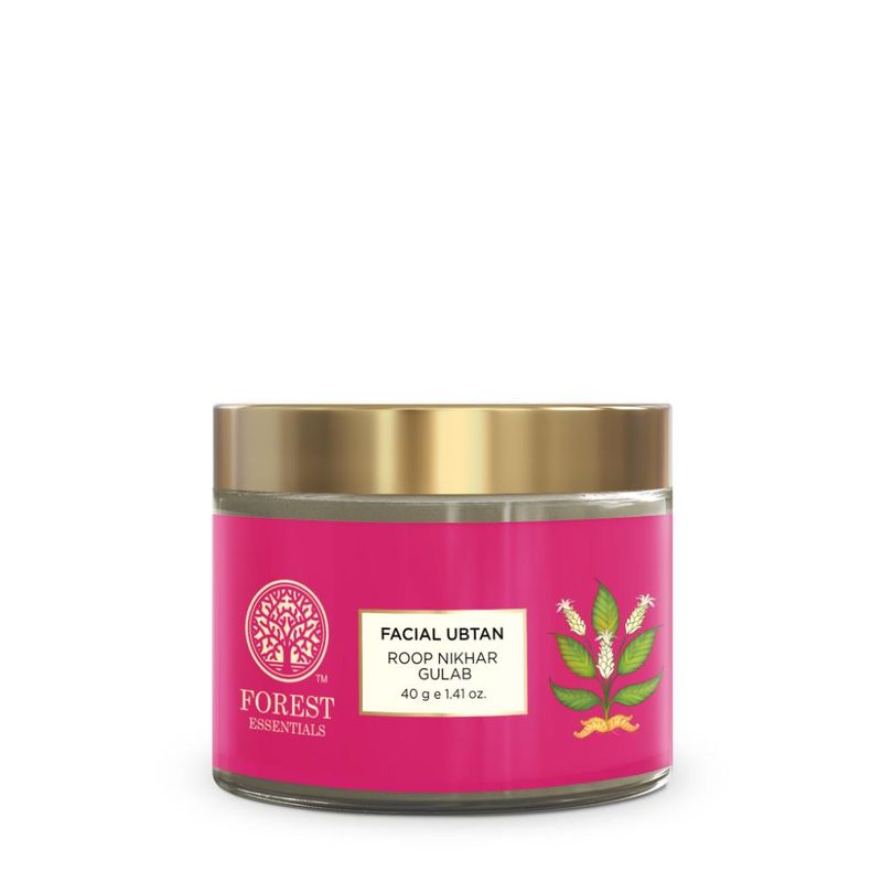 Buy Forest Essentials Roop Nikhar & Gulab Ubtan Ayurvedic Face Pack ...