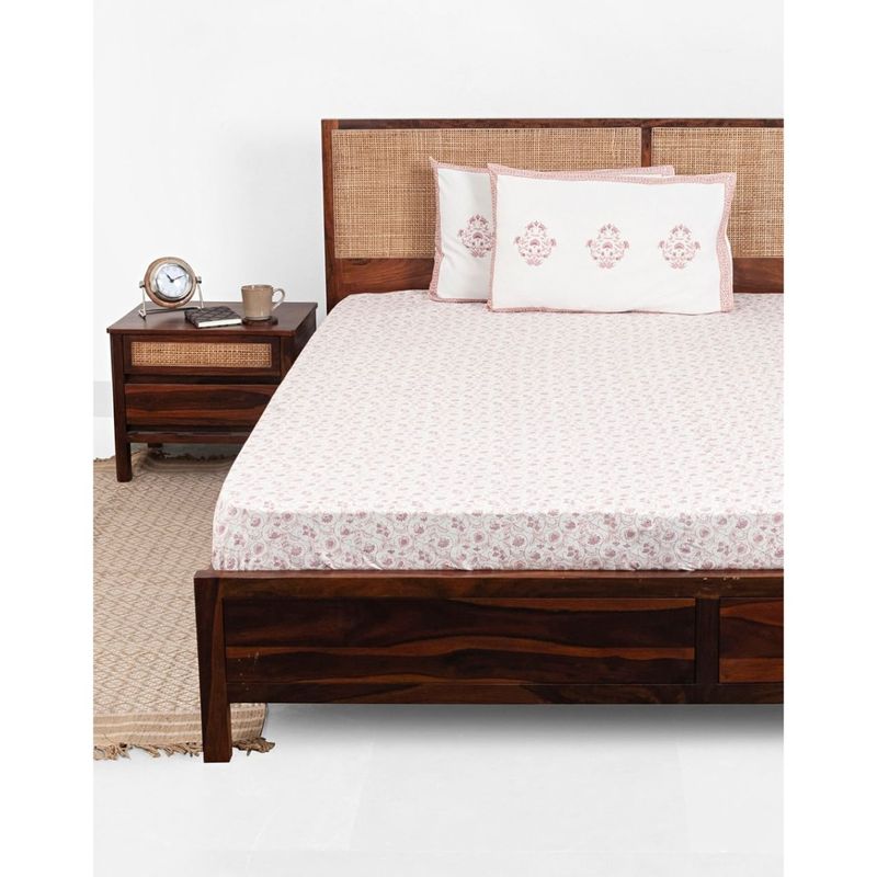Buy Fabindia Januja Cotton Bedsheet with Pillow Covers Online