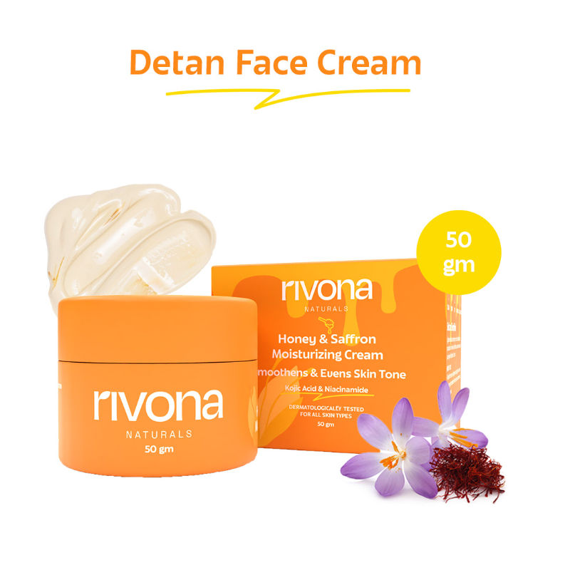 Buy Rivona Naturals Honey And Saffron Face Moisturizing Cream For ...