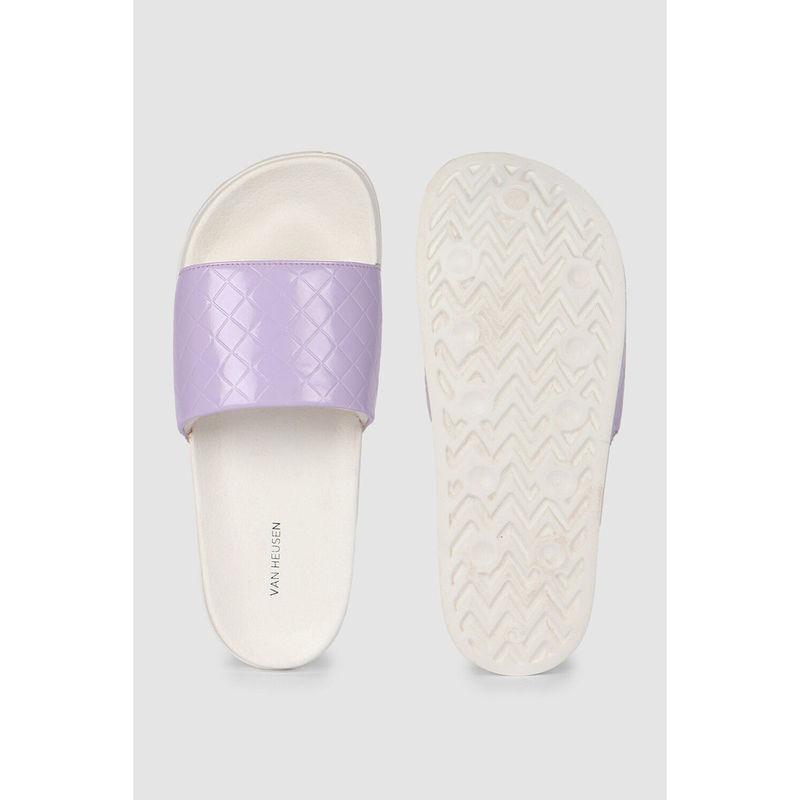 Buy Van Heusen Women Purple Sliders Online
