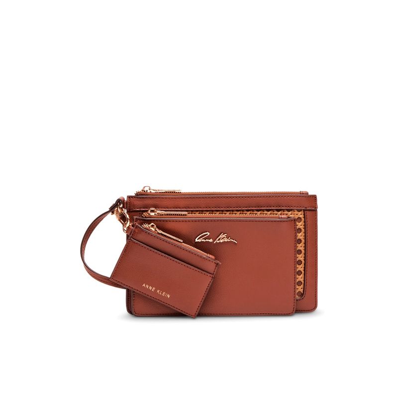 Buy Anne Klein Brown Pouch (Set Of 3) Online