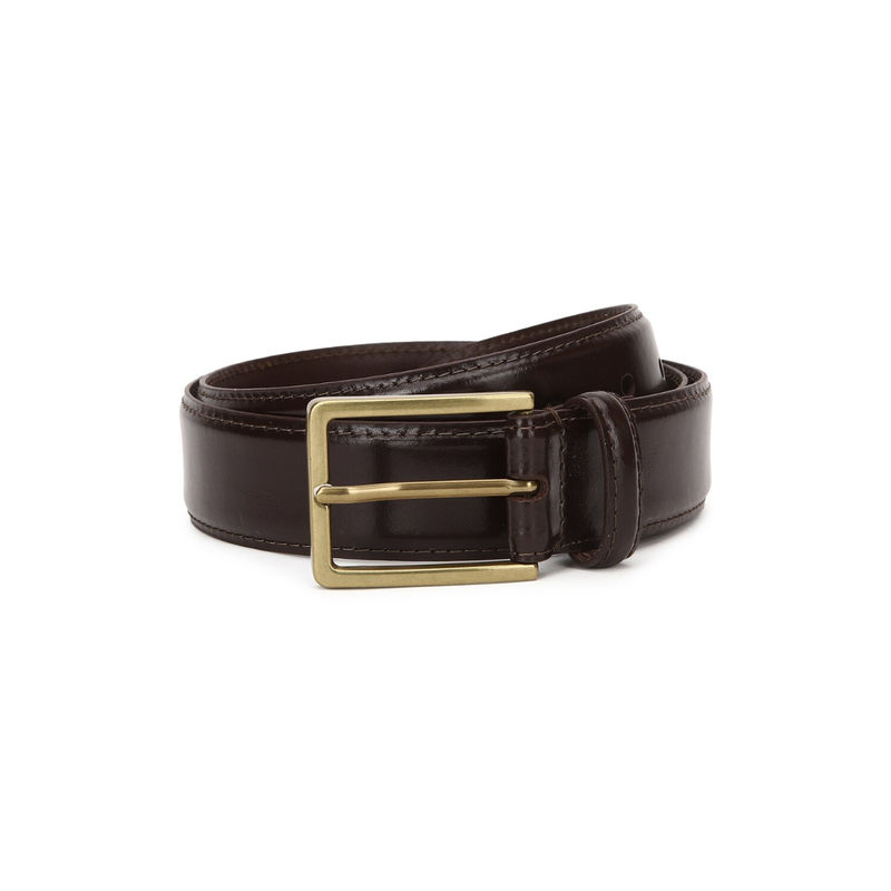 Buy Allen Solly Men Brown Solid Formal Belt Online