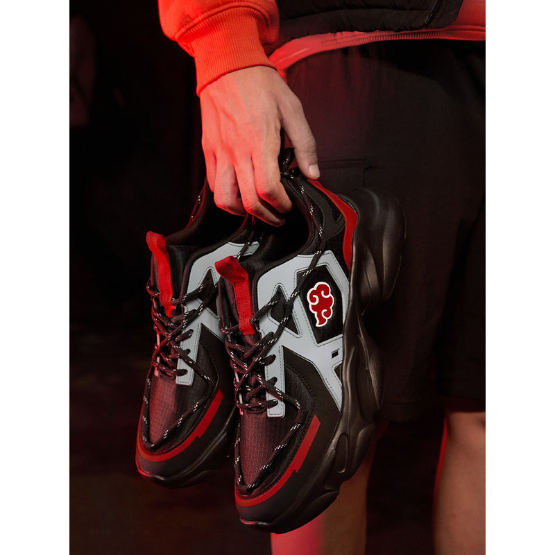 Buy The Souled Store Official Naruto : Akatsuki Black & Red Men Low Top ...
