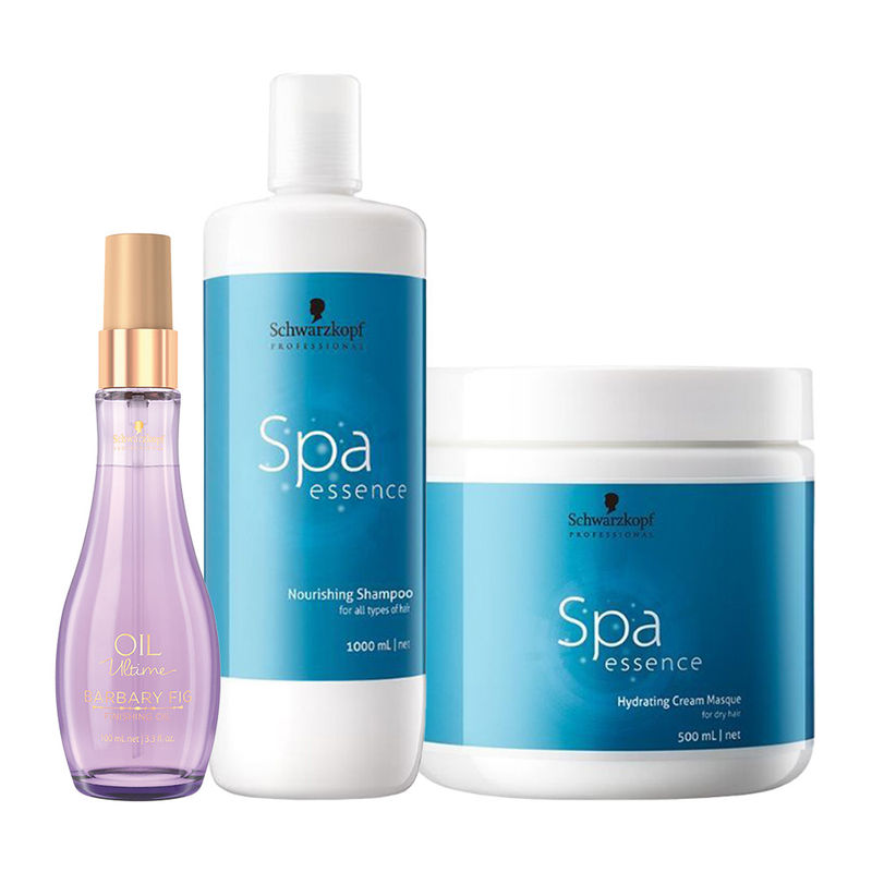 Buy Schwarzkopf Professional Spa Essence Nourising Shampoo, Cream Mask ...