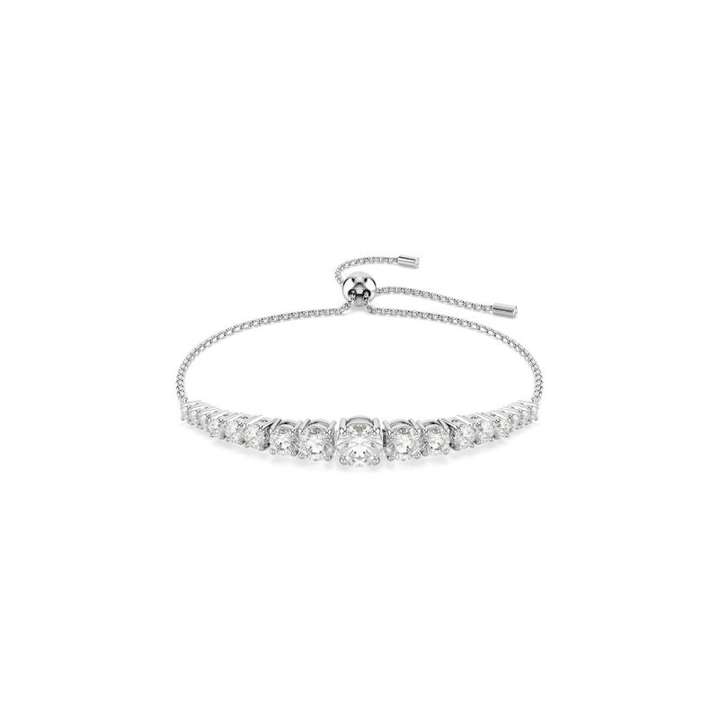 Buy SWAROVSKI Matrix Bracelet, Gradient Of Round Cuts, White, Rhodium ...