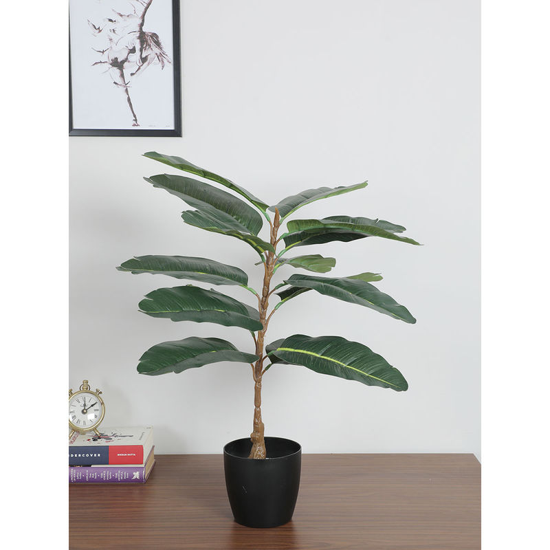 Buy Home Bloom Artificial Rubber Leaf Plant for Home Decor-Office Decor ...
