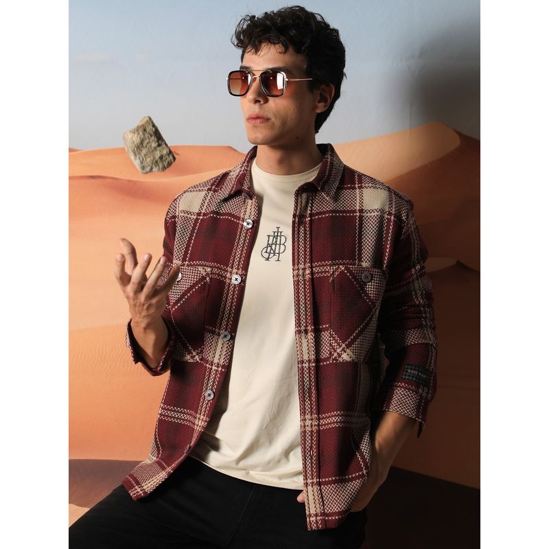 Buy RARE RABBIT Hunter Maroon Jacket Online