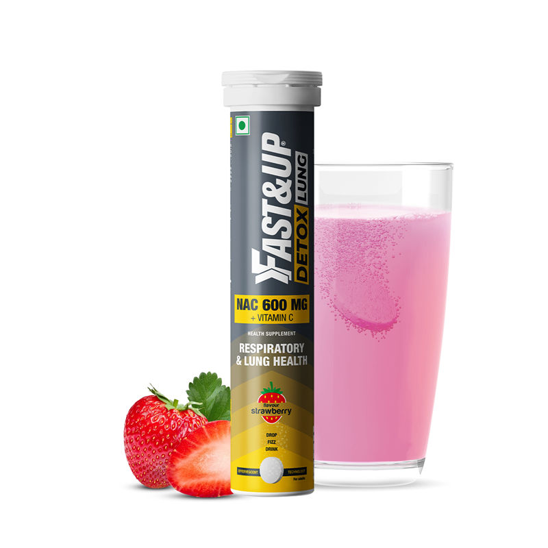 Buy Fast&Up Nac 600mg Vitamin C- Lung Health Strawberry 20 Effervescent ...